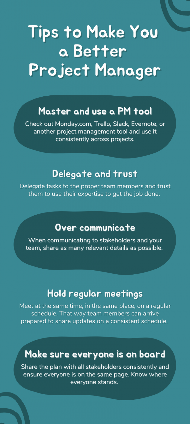 Tips to Make You a Better Project Manager - PM Skills